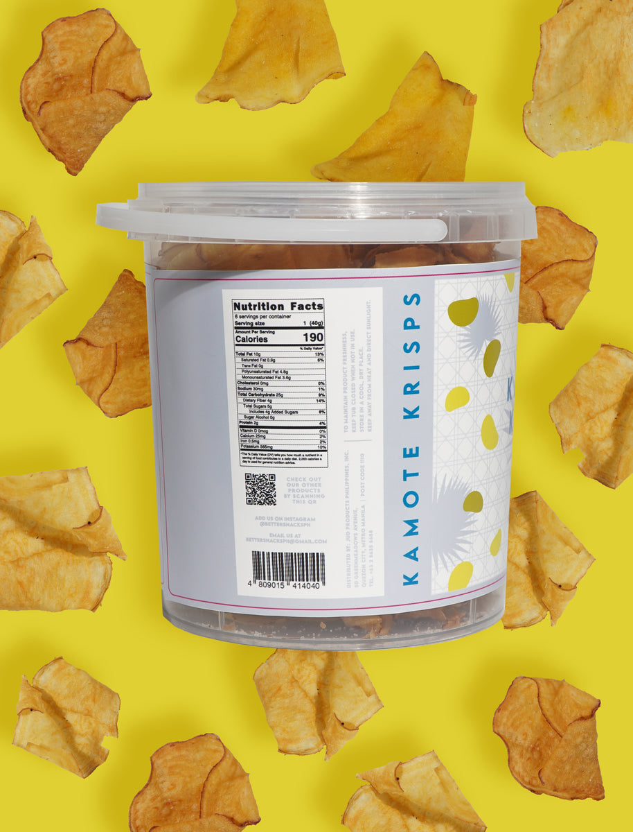 Kamote Chips - PLAIN (Medium Tub) – Better Snacks